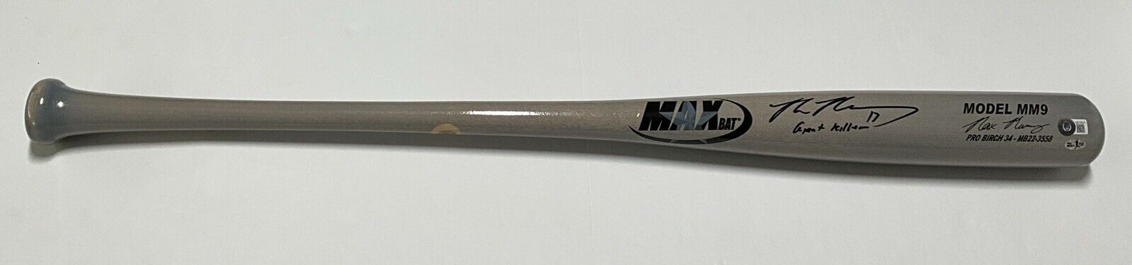 MAX MUNCY DODGERS SIGNED MAXBAT GAME MODEL BAT "GIANT KILLER" INSC BAS ...