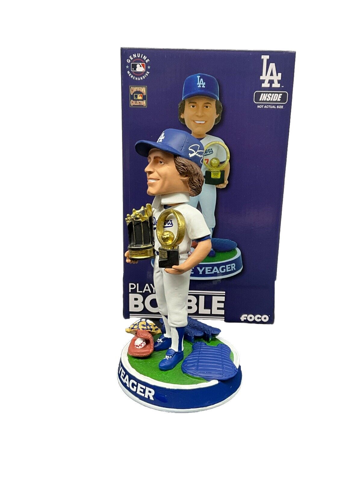 STEVE YEAGER SIGNED LIMITED EDITION #/144 1981 DODGERS WS MVP BOBBLEHE ...