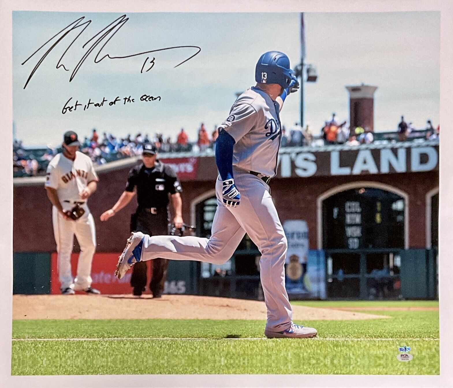 MAX MUNCY SIGNED 22X26 CANVAS VS MadBum "Get it out of the Ocean" PSA ...