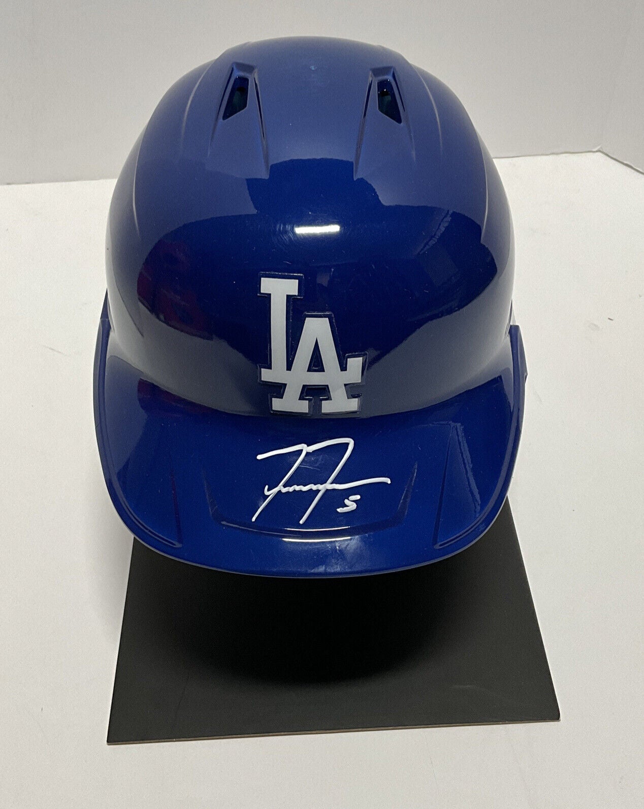 2020 NL MVP FREDDIE FREEMAN SIGNED DODGERS FULL SIZE HELMET BAS ITP W1 ...