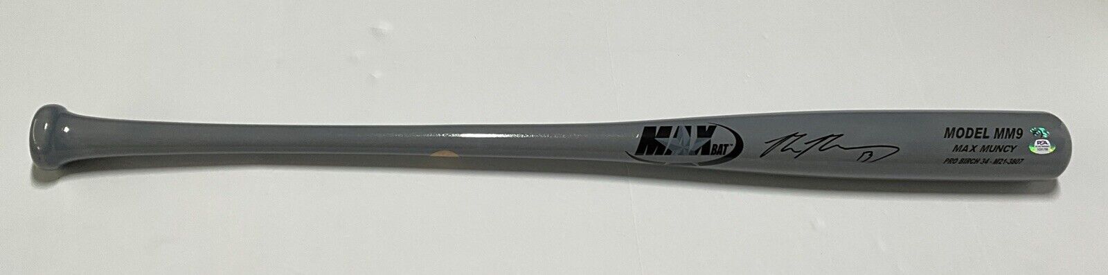 MAX MUNCY DODGERS WS CHAMPION SIGNED MAXBAT MM9 GAME MODEL BAT PSA 1C0 ...