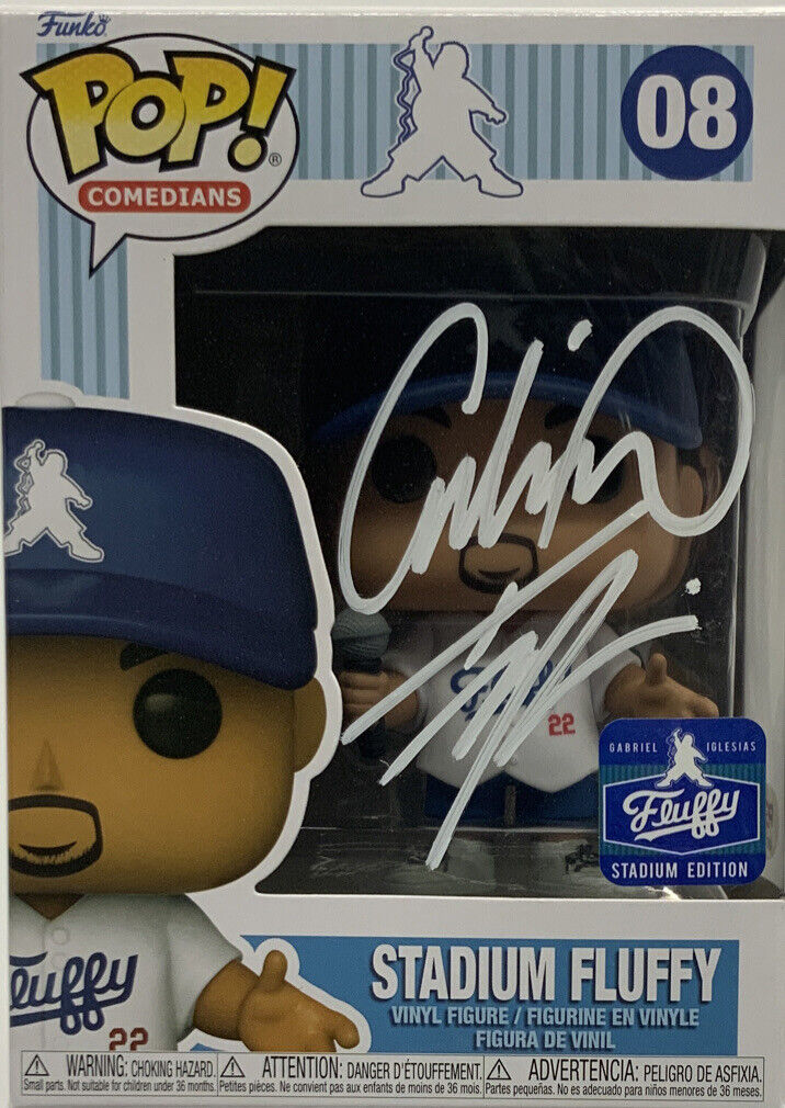 GABRIEL IGLESIAS SIGNED WHITE DODGERS "STADIUM FLUFFY" FUNKO POP 08 PS ...
